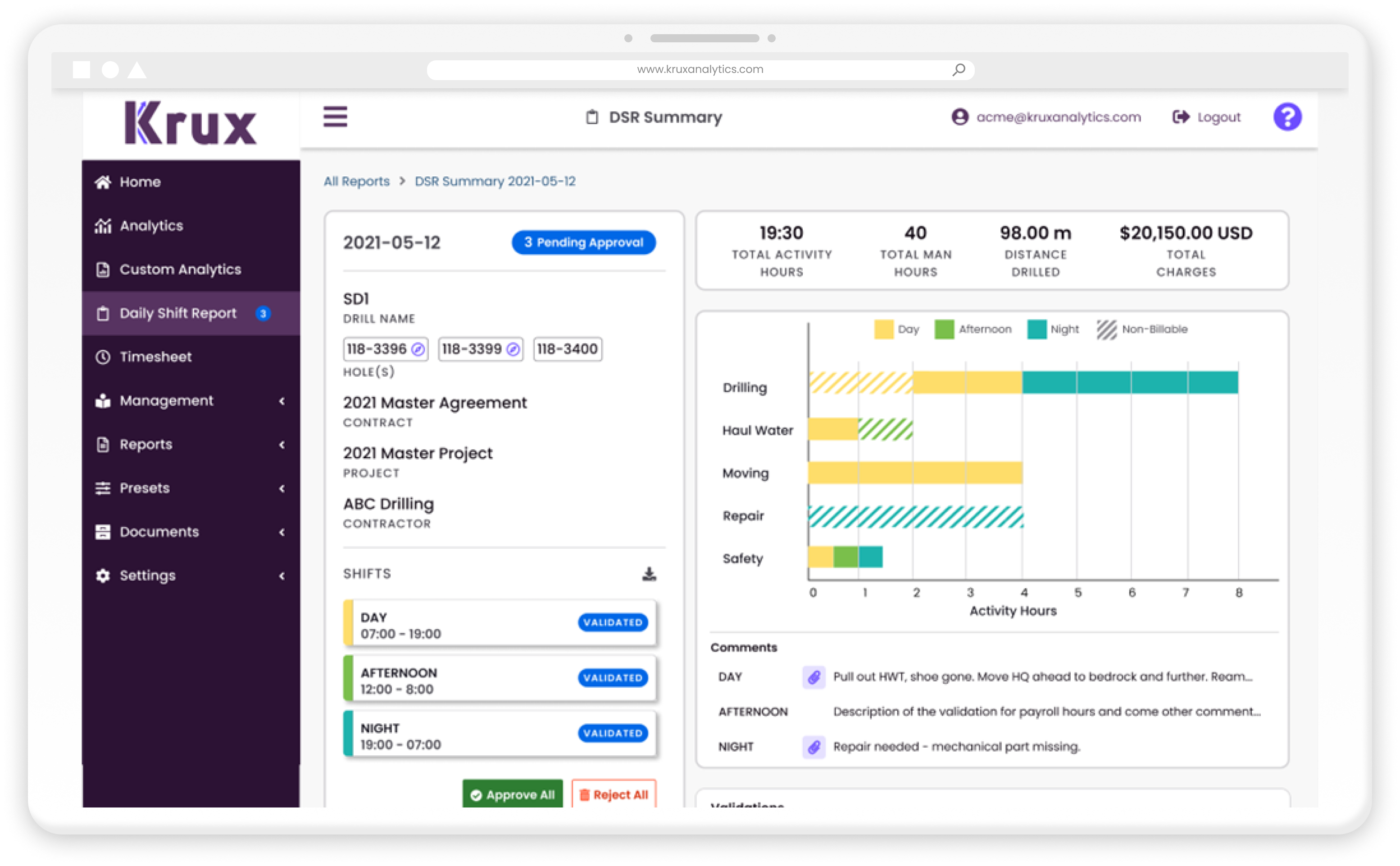 Home | Krux Analytics | Software built for Mining and Drilling